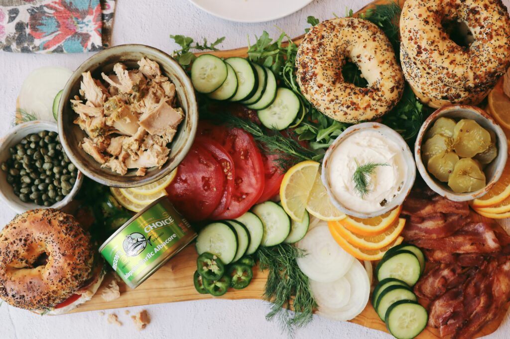 Tuna Bagel Board